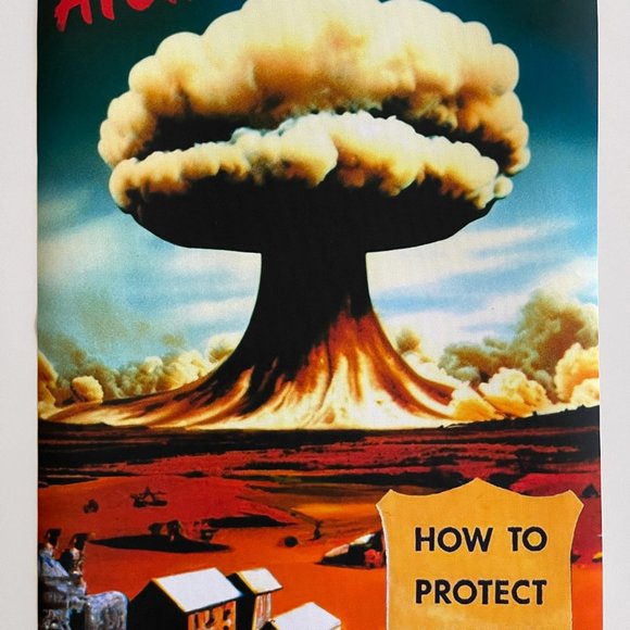 MyEpicDeals | Art | 95s Atomic Bomb Poster Vintage Style Nuclear Blast ...